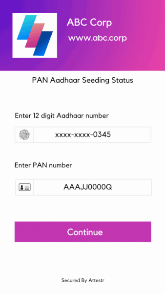 Pan Aadhaar Linking Status Api Attestr