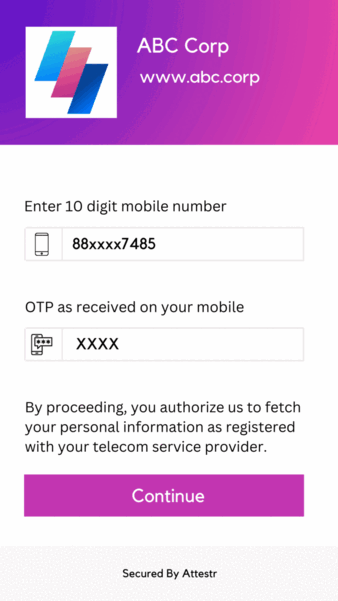 Mobile Number Verification Using Telecom Data API - Attestr