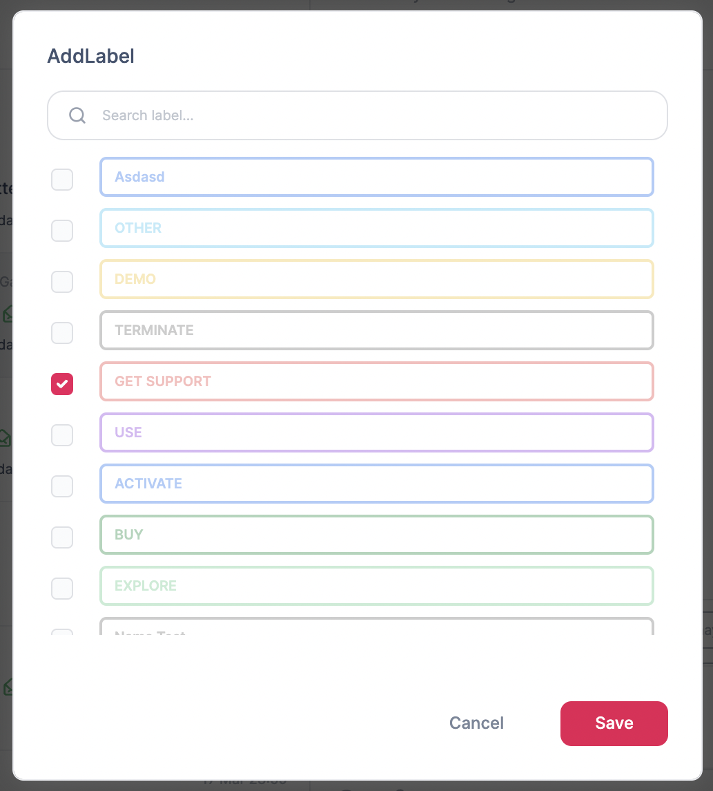 Labelling - OCA Interaction