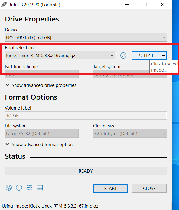 Create Flash Utility USB - MetaDefender Kiosk Linux