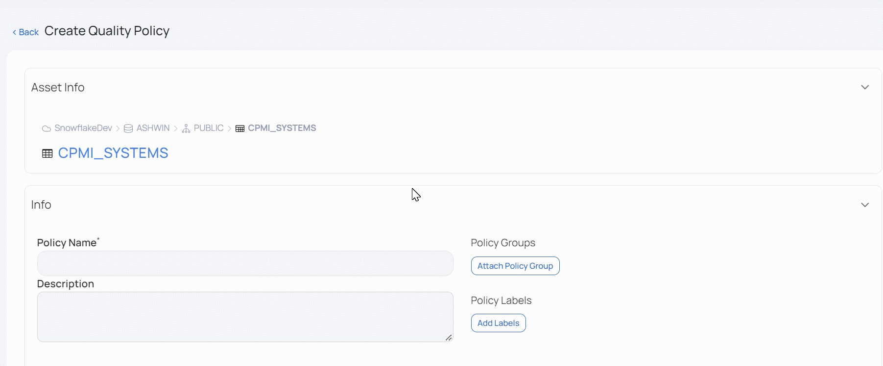 Lookup Data Quality Policy Rule - Torch