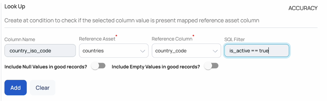 Lookup Data Quality Policy Rule - Torch