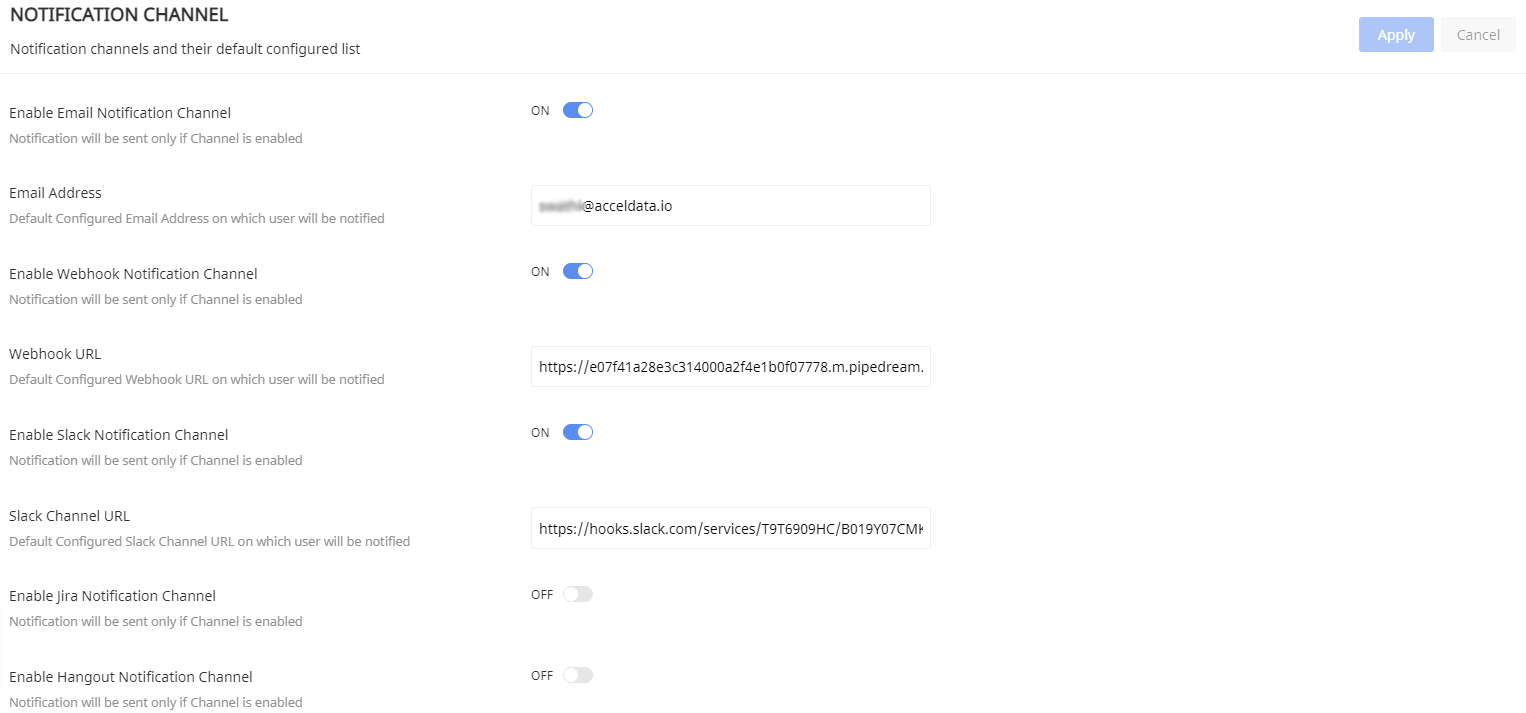Notification Channel - Torch