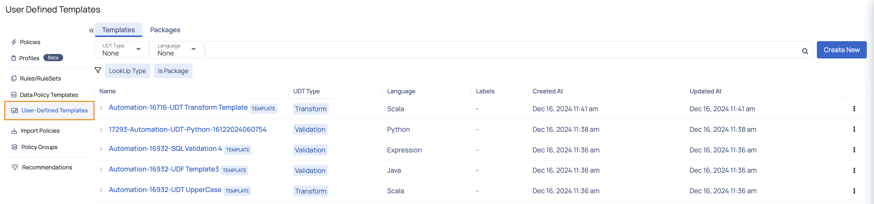 User Defined Templates - Acceldata Data Observability Cloud User Defined Templates - Acceldata Data Observability Cloud