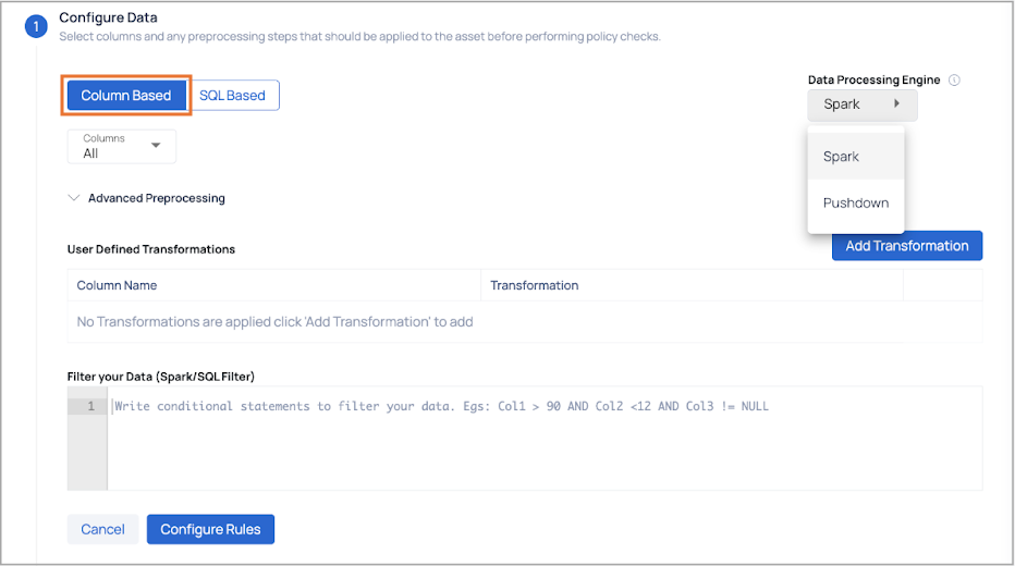 Manage Policies - Acceldata Data Observability Cloud