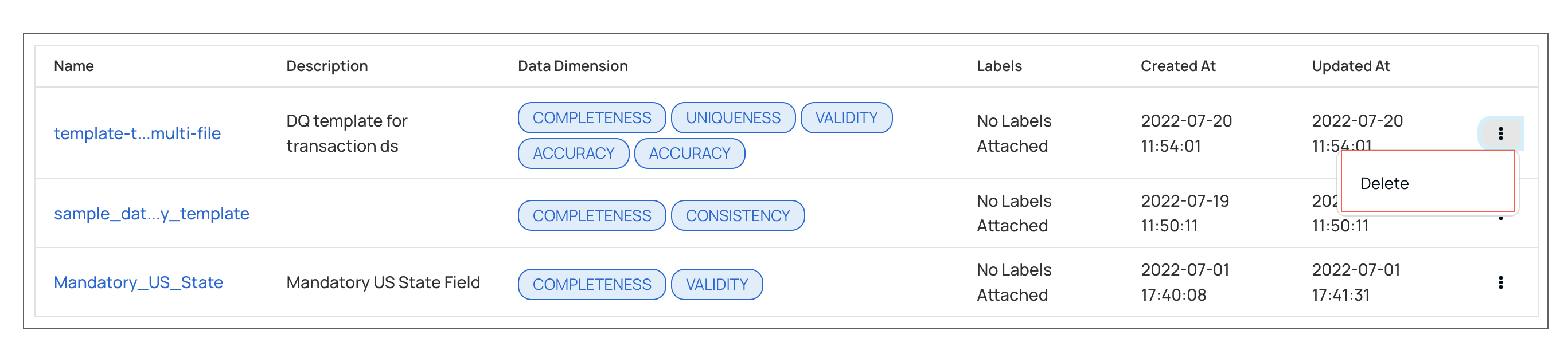 Data Policy Templates - Acceldata Data Observability Cloud Data Policy Templates - Acceldata Data Observability Cloud