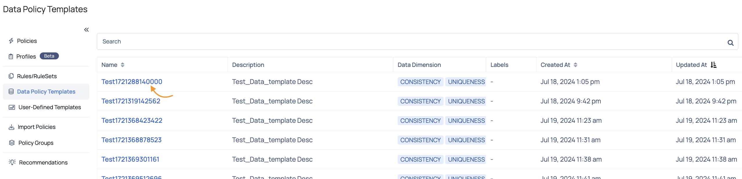 Data Policy Templates - Acceldata Data Observability Cloud Data Policy Templates - Acceldata Data Observability Cloud