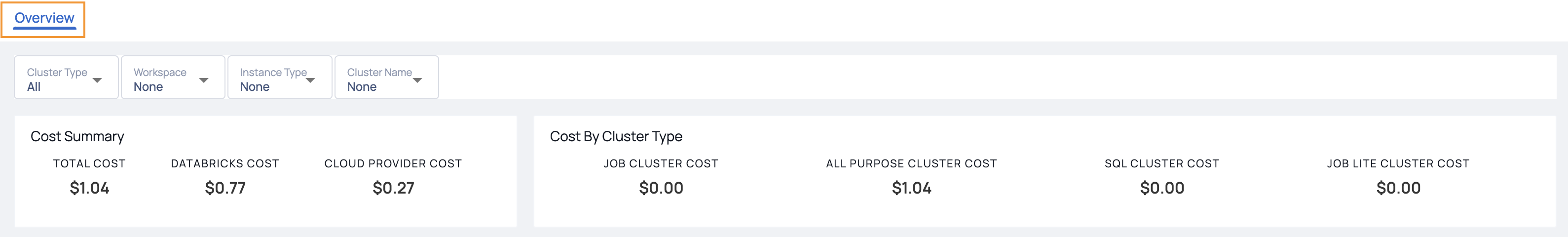 Databricks Cost Acceldata Data Observability Cloud
