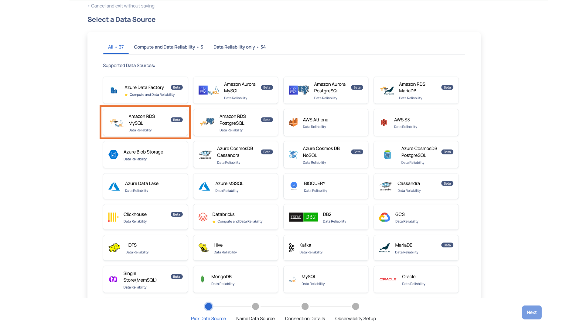 Amazon Rds Mysql Acceldata Data Observability Cloud