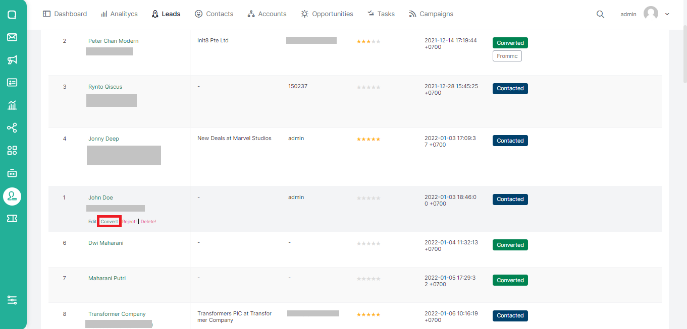 Leads - Documentations | Qiscus