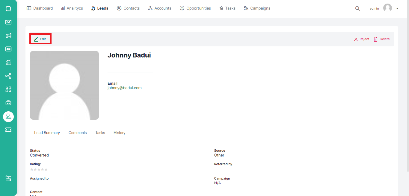 Leads - Documentations | Qiscus