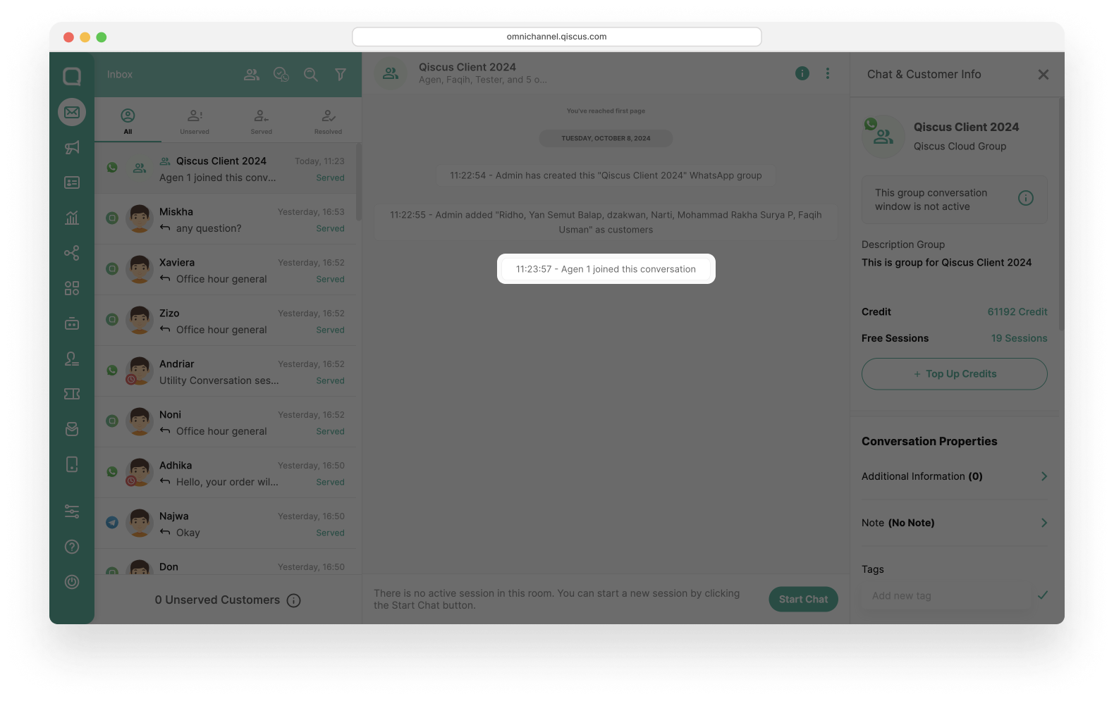 WhatsApp Group - Documentations | Qiscus