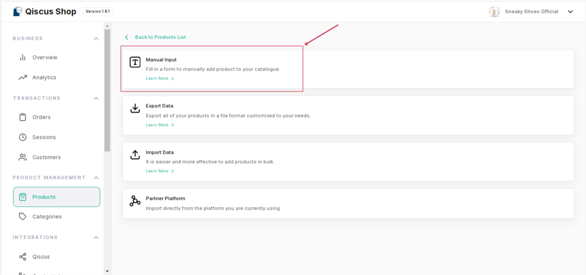 Products - Documentations | Qiscus
