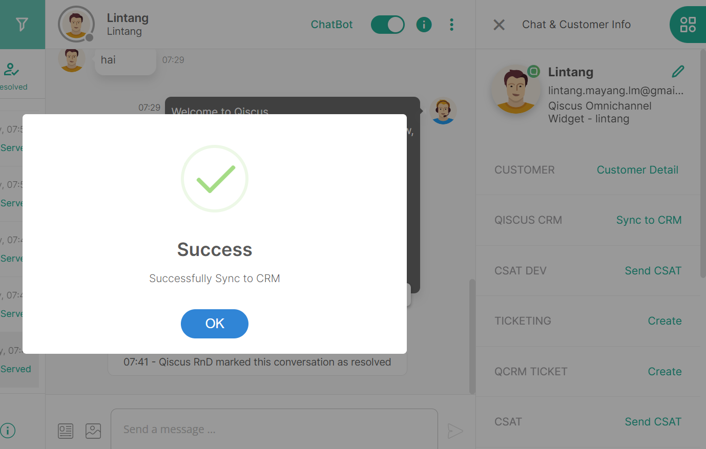 Leads - Documentations | Qiscus